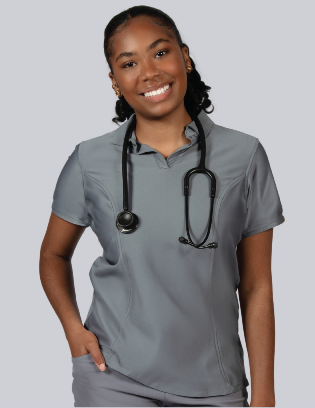 Kyur Bethany Performance Polo Technical & Performance Scrubs – KyurMD